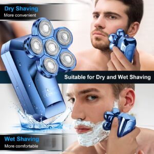 Head Shavers with Fast Charge, Senignol Bald Head Shavers for Men, IPX7 Waterproof Electric Razor for Men, Rechargeable Body Trimmer Hair Clipper Beard Trimmer, Valentines Day Gifts