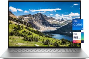 dell newest inspiron 7000 2-in-1 convertible laptop, 17" qhd+ 2k touch display, intel core i7-1165g7, 32 gb ram, 2tb pcie ssd, intel iris xe, webcam, backlit kb, fp reader, windows 10, silver