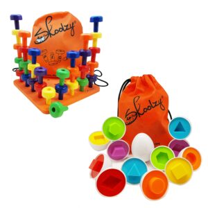 skoolzy peg board set - egg toy