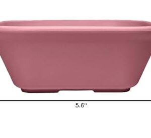 BraveJusticeKidsCo. | SiliSteel™ UnBreakabowl™ Microwave Safe Silicone Bowl | Unbreakable Dinnerware | Family All Ages (Dusty Rose)