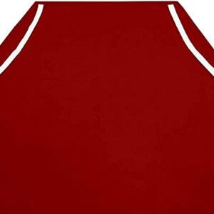 Daycare Cot Sheets for Toddler and Preschool - Daycare/Pre-School Cot Sheet - Corner Elastic Loops - Cot Bed Fitted Sheet - Poly Cotton Surface Pack of 6 (23" W X 40" L) - Burgundy