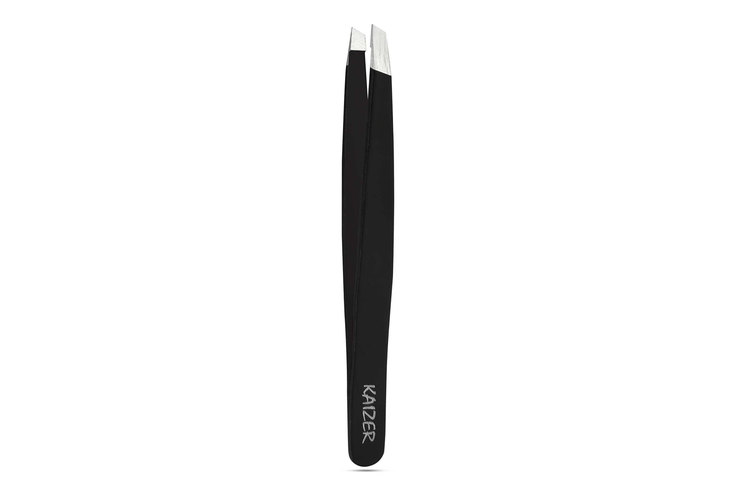 Professional Stainless Steel Tweezer Set for Eyebrows - Precision Tweezers for Ingrown Hair, Blackhead & Splinter | 4 Pcs, Black, 3.5 x 4.5 x 0.50 (KZR-01)