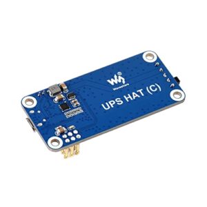 UPS HAT (C) for Raspberry Pi Zero Boards, Provides 5V Uninterruptible Stable Power, with Pogo Pin Connector