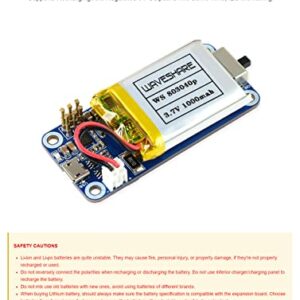 UPS HAT (C) for Raspberry Pi Zero Boards, Provides 5V Uninterruptible Stable Power, with Pogo Pin Connector