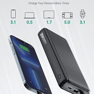 Zendure Portable Laptop Charger, Power Bank 100W PD 24000 mAh Fast Charger 2USB-C & 1 USB-A Total 205W External Battery Pack for MacBook iPad iPhone AirPods Pro SuperTank S5