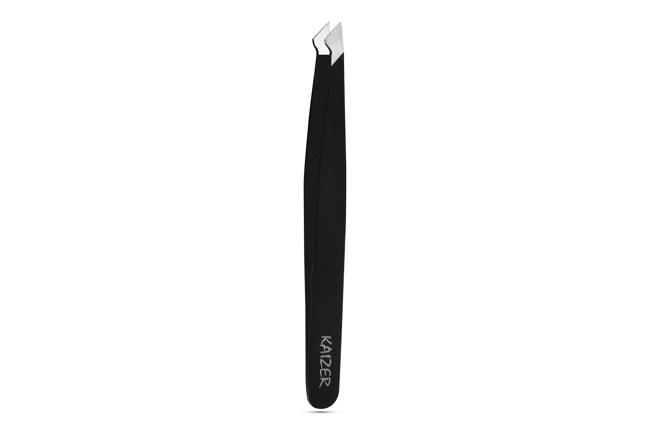 Professional Stainless Steel Tweezer Set for Eyebrows - Precision Tweezers for Ingrown Hair, Blackhead & Splinter | 4 Pcs, Black, 3.5 x 4.5 x 0.50 (KZR-01)