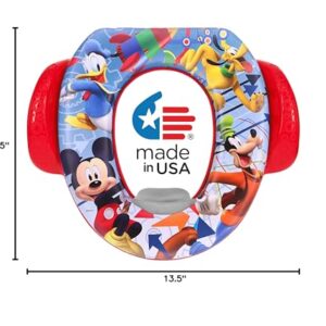 Disney Mickey Mouse "Clubhouse Capers" Potty Seat and Training Seat - Soft Cushion, Baby Potty Training, Safe, Easy to Clean