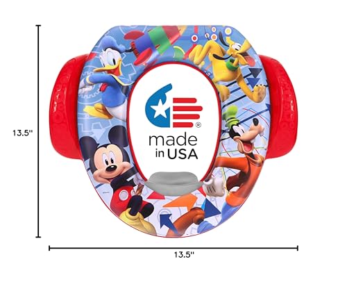 Disney Mickey Mouse "Clubhouse Capers" Potty Seat and Training Seat - Soft Cushion, Baby Potty Training, Safe, Easy to Clean