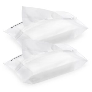 navaris wet wipes dispenser - set of 2 baby wipe travel refillable pouch holder container bag case - portable flushable wipes dispenser - opaque