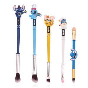 ohana stitch makeup brushes set - ohana interstellar baby stitch and angel creative makeup brush experiment 626 cartoon makeup brush (ms0058)