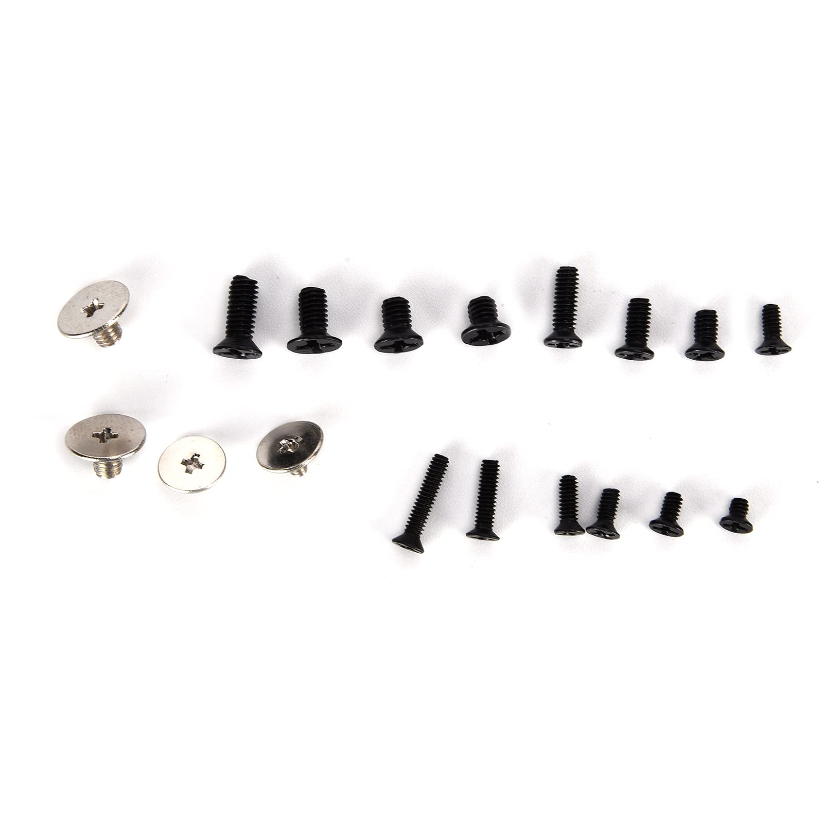 360Pcs Computer Screws Kit, Laptop Alloy Steel Micro Cross Screw Assortment Set M2 M2.5 M3 Fasteners Black Silver for Chassis Power Supply Motherboard Hard Drive DIY Repair