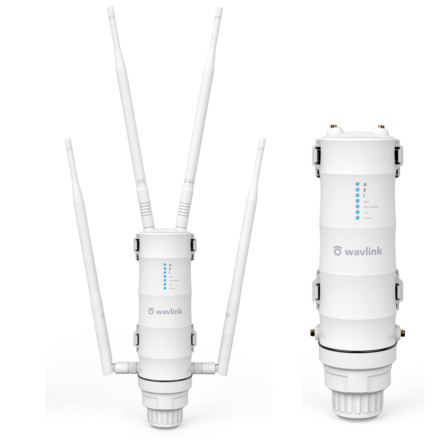 Zeateck AC1200 Outdoor Wireless Access Point WiFi Range Extender WiFi Booster Seamless Roaming MU-MIMO | PoE Powered, High Power and Gigabit Ethernet AP