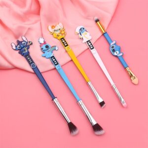 Ohana Stitch Makeup Brushes Set - Ohana Interstellar Baby Stitch and Angel Creative Makeup Brush Experiment 626 Cartoon Makeup Brush (MS0058)