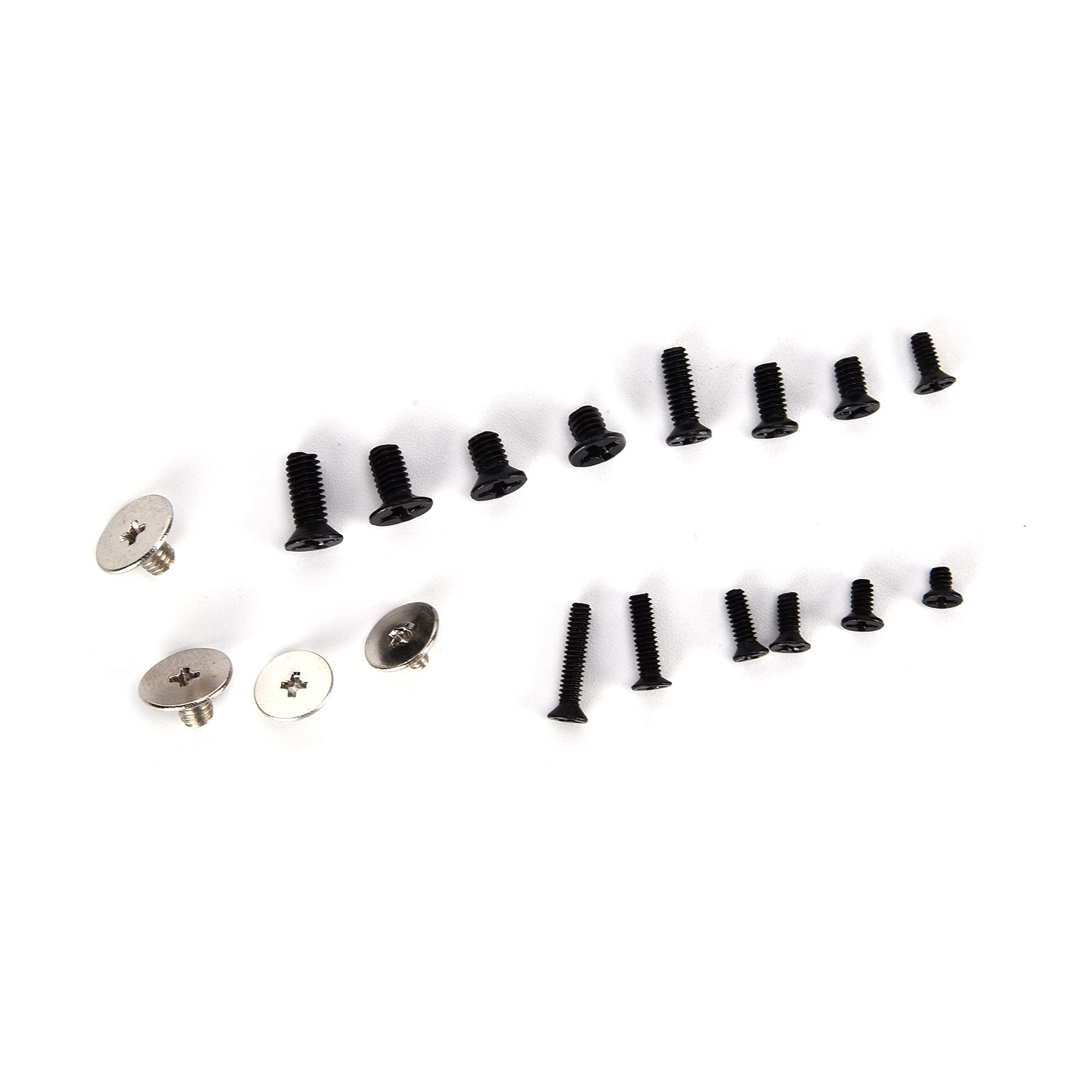 360Pcs Computer Screws Kit, Laptop Alloy Steel Micro Cross Screw Assortment Set M2 M2.5 M3 Fasteners Black Silver for Chassis Power Supply Motherboard Hard Drive DIY Repair