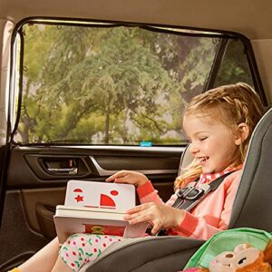 Munchkin® Brica® Magnetic Stretch to Fit™ Sun Shade and 360 Pivot Baby in-Sight® Wide-Angle Adjustable Car Mirror