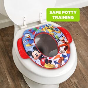 Disney Mickey Mouse "Clubhouse Capers" Potty Seat and Training Seat - Soft Cushion, Baby Potty Training, Safe, Easy to Clean