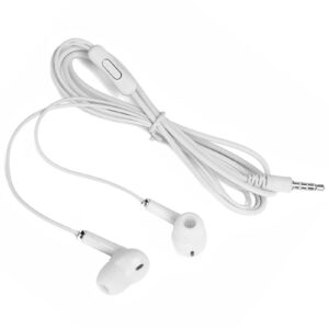 TQKLSM Wired Earbud Headphone 3.5mm Sports Earphone Universal HiFi Music Bass Earbud Headphone with Mic(wit)