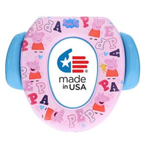 peppa pig "i'm peppa pig" soft potty seat and potty training seat - soft cushion, baby potty training, safe, easy to clean