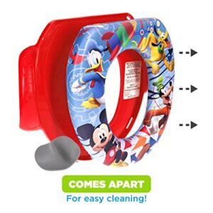 Disney Mickey Mouse "Clubhouse Capers" Potty Seat and Training Seat - Soft Cushion, Baby Potty Training, Safe, Easy to Clean