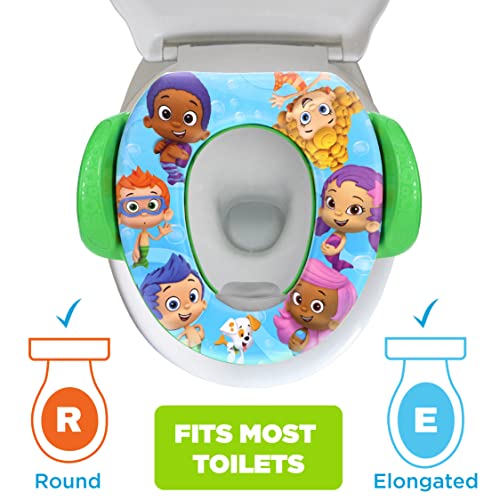 Nickelodeon Bubble Guppies Soft Potty Seat and Potty Training Seat - Soft Cushion, Baby Potty Training, Safe, Easy to Clean