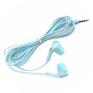 TQKLSM Wired Earbud Headphone 3.5mm Sports Earphone Universal HiFi Music Bass Earbud Headphone with Mic(Blauw)