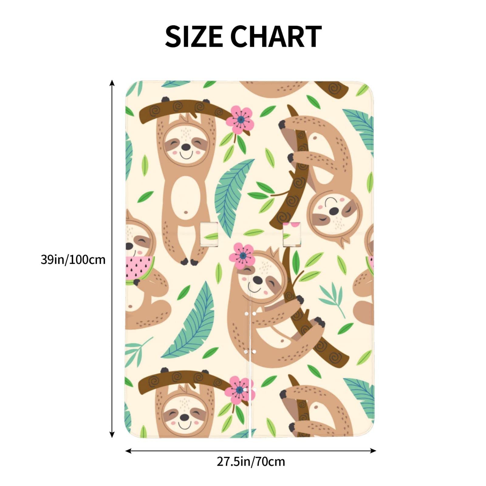 Rutiea Seamless Pattern with Cute Sloth Car Seat Cover for Babies, Peekaboo Opening Minky Carseat Canopy Stroller Cover for Newborn, Mom Nursing Breastfeeding Covers, Blanket for Infant Toddler