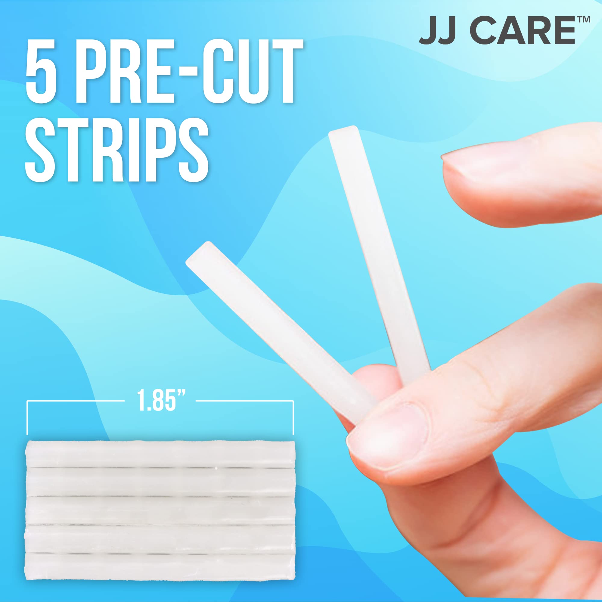 JJ CARE Orthodontic Wax (Pack of 6), Braces Wax, Dental Wax, Wax for Braces, Dental Wax Braces, Ortho Wax Comes with Applicator for Orthodontic Wax & 2 pcs. Interdental Brush