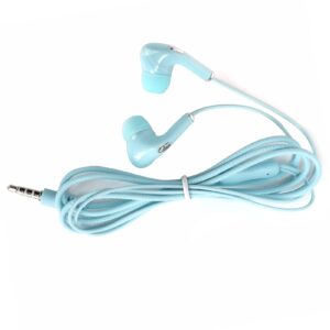 TQKLSM Wired Earbud Headphone 3.5mm Sports Earphone Universal HiFi Music Bass Earbud Headphone with Mic(Blauw)