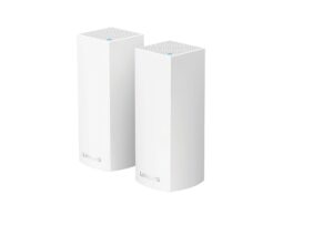 linksys velop tri-band ac4400 whole home wifi mesh system- 2-pack (coverage up to 4000 sq. ft) (renewed)