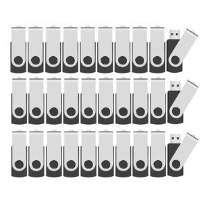 ablaze 500 pack 2gb flash drives bulk, usb 2.0 thumb drives swivel memory stick bulk usb 500 pack pendrives 2gb jump drives (500 pack 2gb, black)