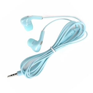 TQKLSM Wired Earbud Headphone 3.5mm Sports Earphone Universal HiFi Music Bass Earbud Headphone with Mic(Blauw)