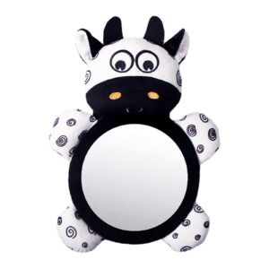 baby observation mirror back view mirror rear facing mirror direction, cow