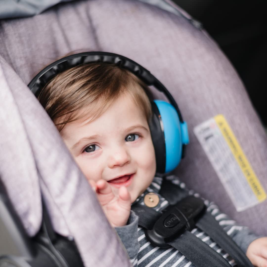 Kiki Babies Infant Headphones Noise Cancelling - Baby Headphones for Noise, for Plane, Ear Muffs Protection, Noise Canceling Headphones for Babies, For 3-36 Months, Bonus Wipes Case & Carry Bag