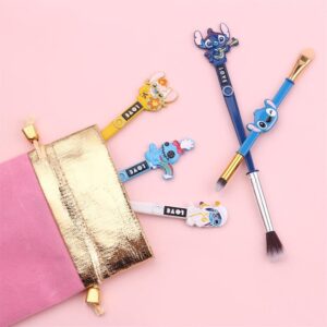 Ohana Stitch Makeup Brushes Set - Ohana Interstellar Baby Stitch and Angel Creative Makeup Brush Experiment 626 Cartoon Makeup Brush (MS0058)