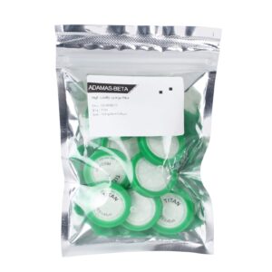 syringe filter non sterile pes, 25mm membrane diameter 0.45um pore size, lab filtration pack of 10,green