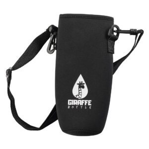 giraffe bottle neoprene bottle carrier with strap