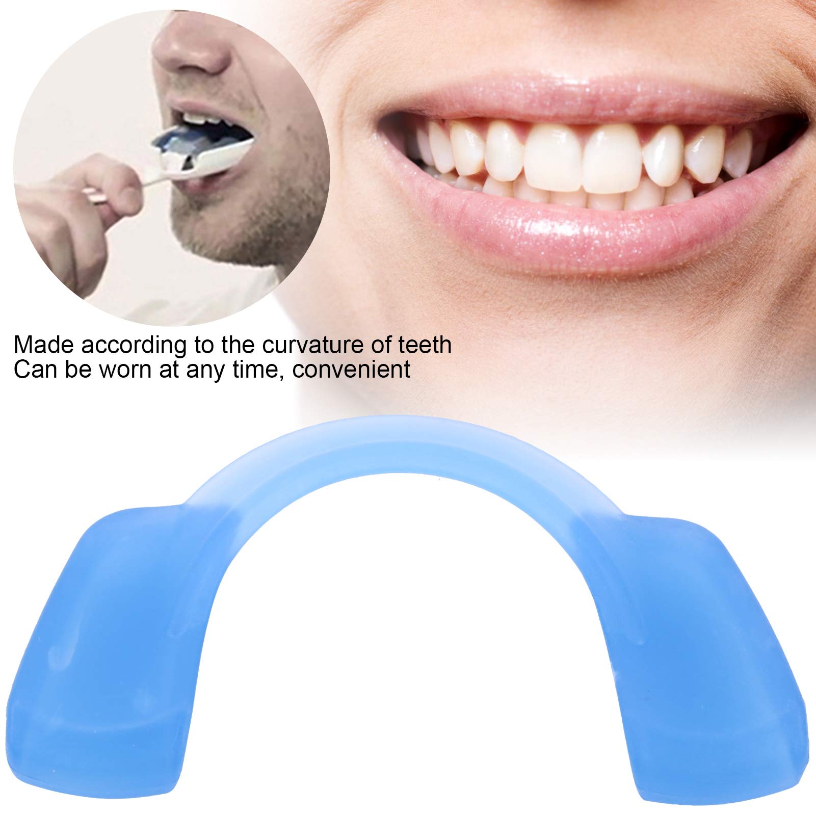 Shanrya Night Clenching Tooth Guard, Breathable Silicone Sleeping Tooth Guard, for Adult Children Prevent Grinding Outdoor Use Tooth Protector Night Prevent Clenching