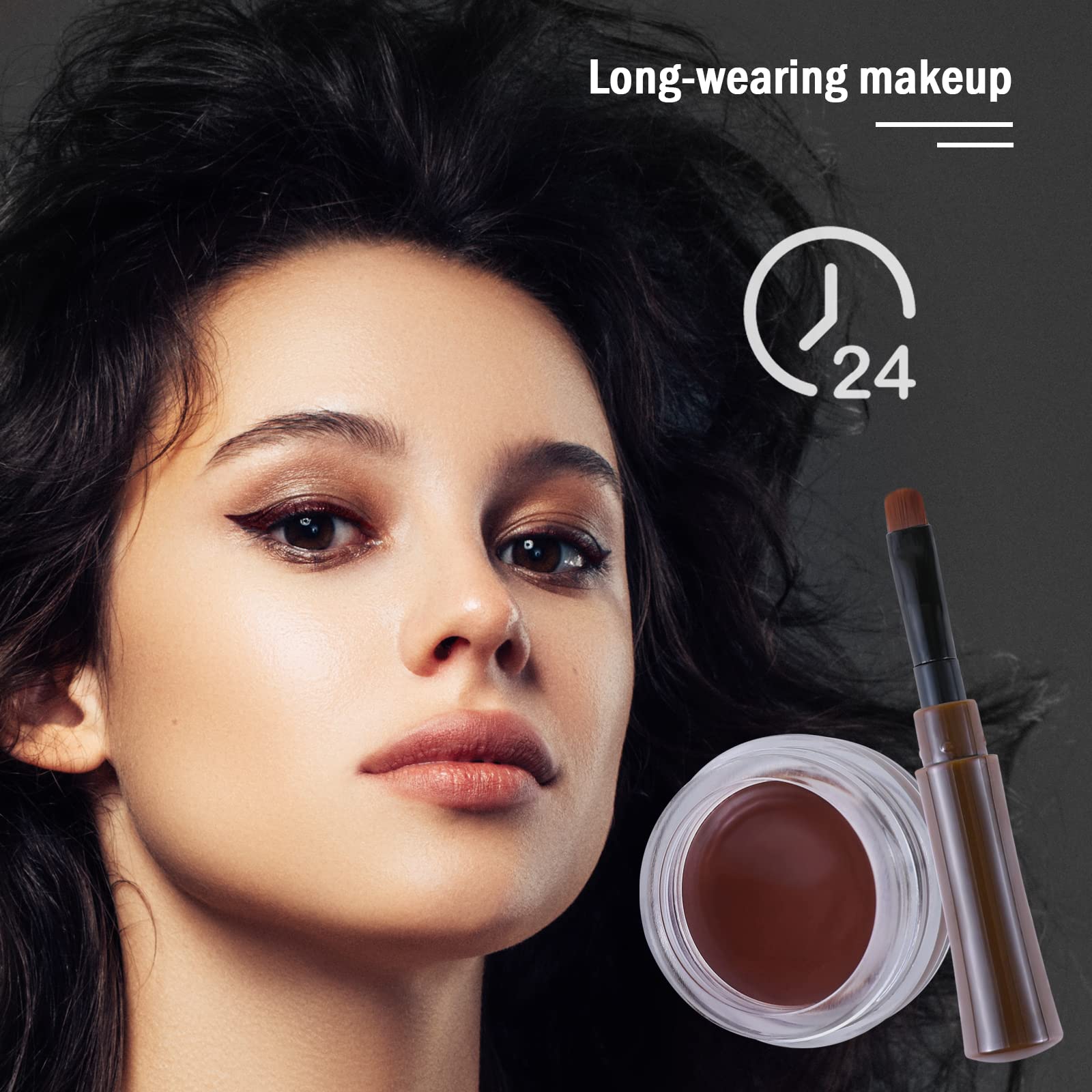 Boobeen Eyeliner Waterproof Gel Eyeliner Smudge-proof Eye Liner Gel Makeup High Pigment Eye Makeup Set Easy to Apply Long-lasting For All Day