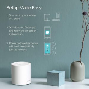 TP-Link WiFi 6 Mesh WiFi, AX3000 Whole Home Mesh WiFi System (Deco X60) - Covers up to 5000 Sq. Replaces WiFi Routers and Extenders,2-pack