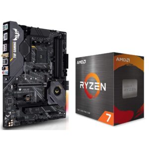 inland micro center amd ryzen 7 5800x 8-core 16-thread am4 unlocked desktop processor with asus tuf gaming x570-plus (wi-fi) pcie 4.0 dual m.2 usb 3.2 gen 2 atx gaming motherboard bundle