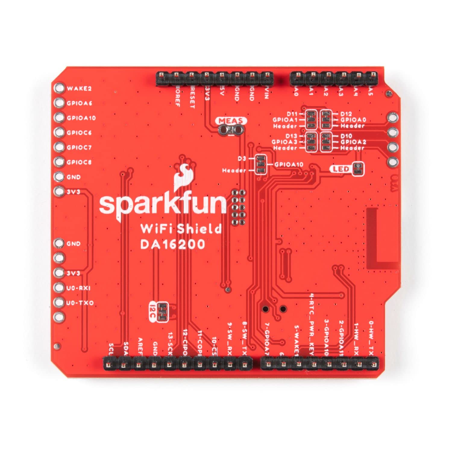 SparkFun Qwiic WiFi Shield - DA16200 -Ultra Low Power IOT WiFi Module -4MB Flash Memory -Qwiic Connector -Internet of Things -RTC Clock -On-Board chip Antenna -Three Ultra Low Power Sleep Modes