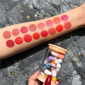 LLWEIMIXW 16 Colors Mini Capsule Lipstick Set Matte Lipstick Set Mini Matte Lipstick Lip Capsules Smooth Long Lasting Waterproof Lipsticks Makeup Set