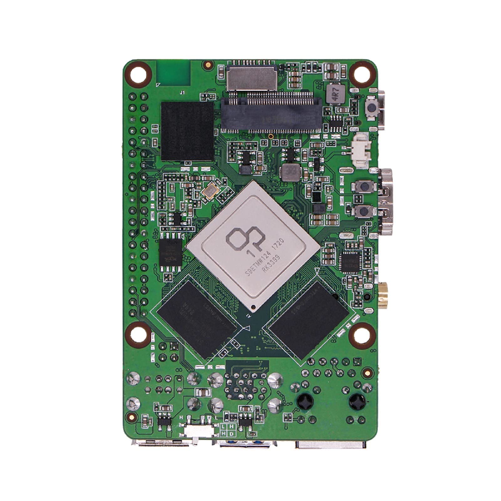 Rock Pi 4 Plus Rockchip RK3399(OP1) Single Board Computer LPDDR4 2GB with WiFi 5 and Bluetooth 5.0 Support Twister OS (2GB RAM+16GB eMMC)