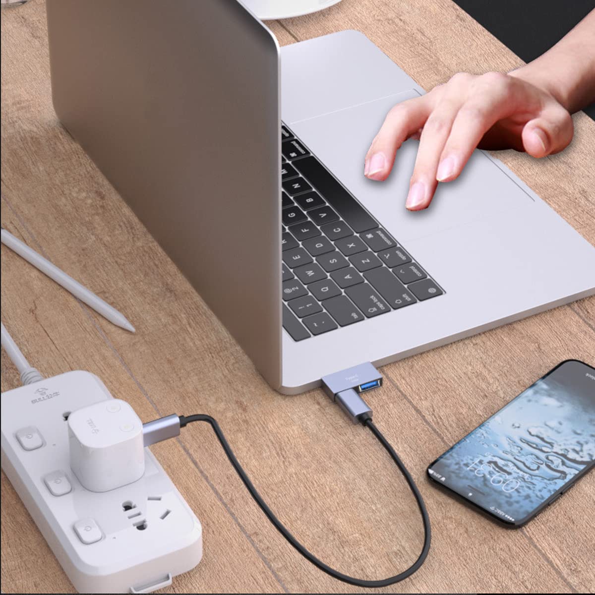 rgzhihuifz USB C Hub, USB Port Hub, 2 in 2 USB C to USB A Adapter USB C Thunderbolt 3 100W, USB 3.0, Compatible with MacBook Pro 2016-2020, MacBook Air 2018-2020