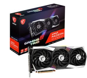 msi gaming radeon rx 6900 xt gaming z trio 16g 16gb gddr6 256-bit hdmi/dp nvlink torx fan 4 amd graphics card (rx 6900 xt gaming z trio 16g) (renewed)