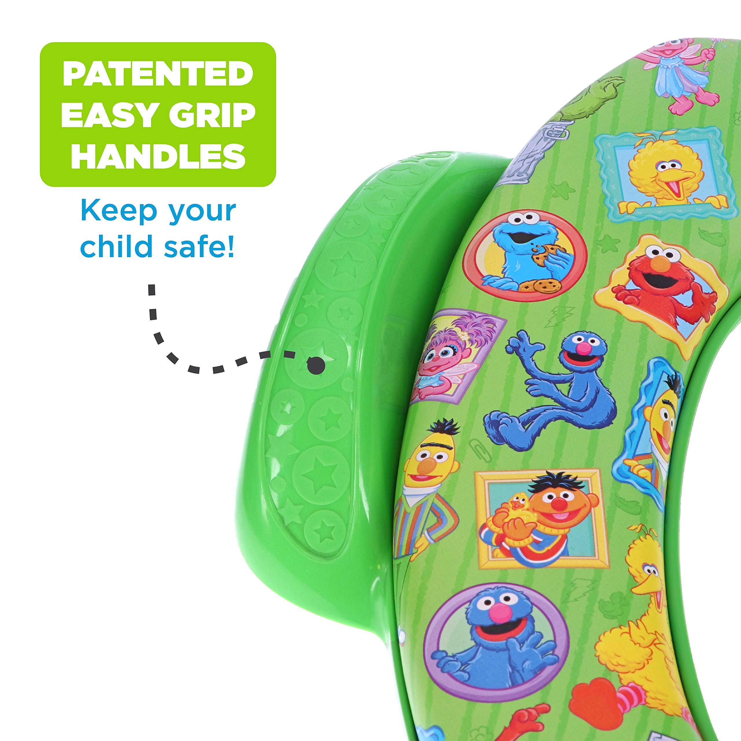 Sesame Street "Framed Friends" Soft Potty Seat and Potty Training Seat - Soft Cushion, Baby Potty Training, Safe, Easy to Clean