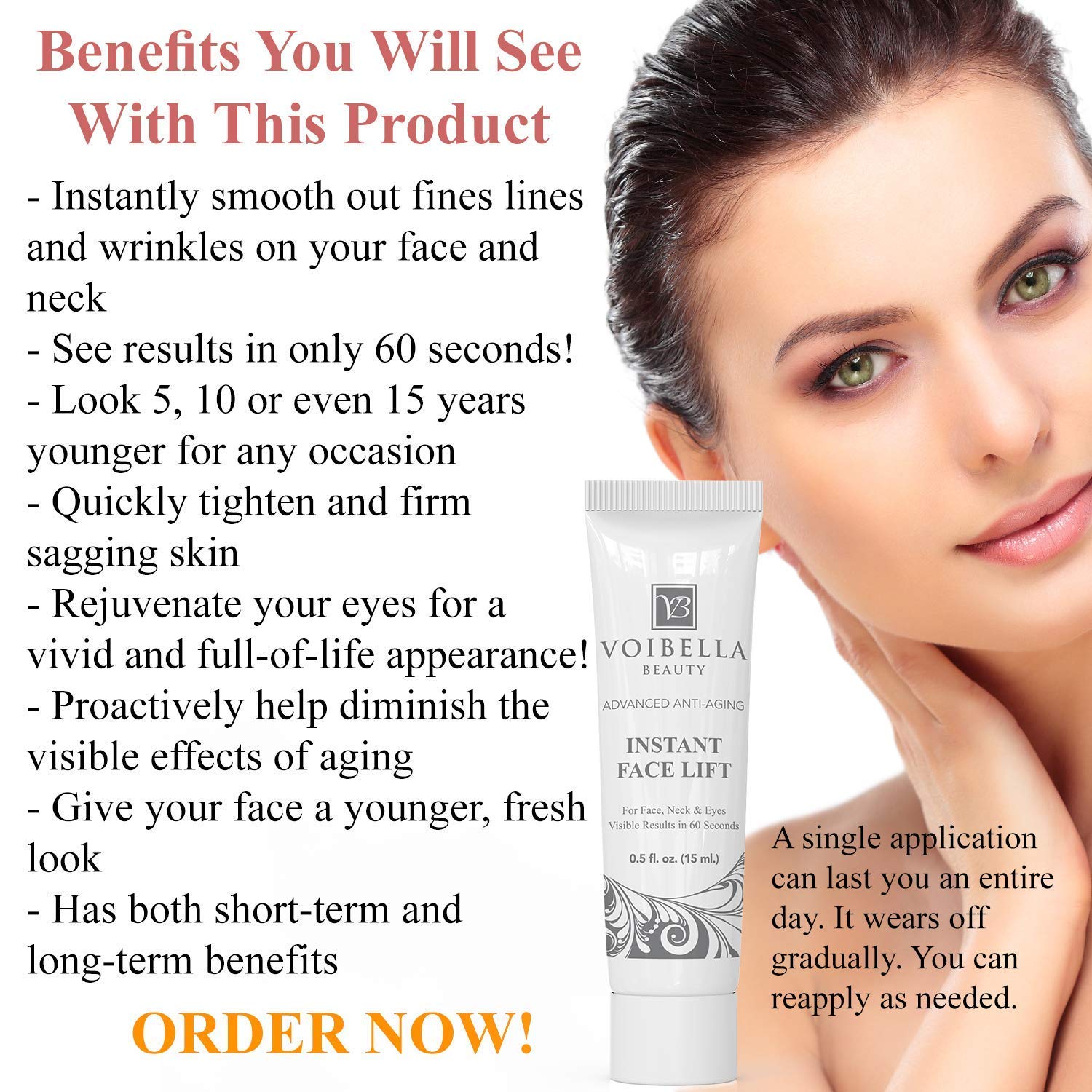 VOIBELLA BEAUTY Instant Eye Lift Combo - Reduce the Appearance of Wrinkles, Eye Bags, Make Eyes Look Younger In Minutes - Advanced Eye Rejuvenation for Men and Women