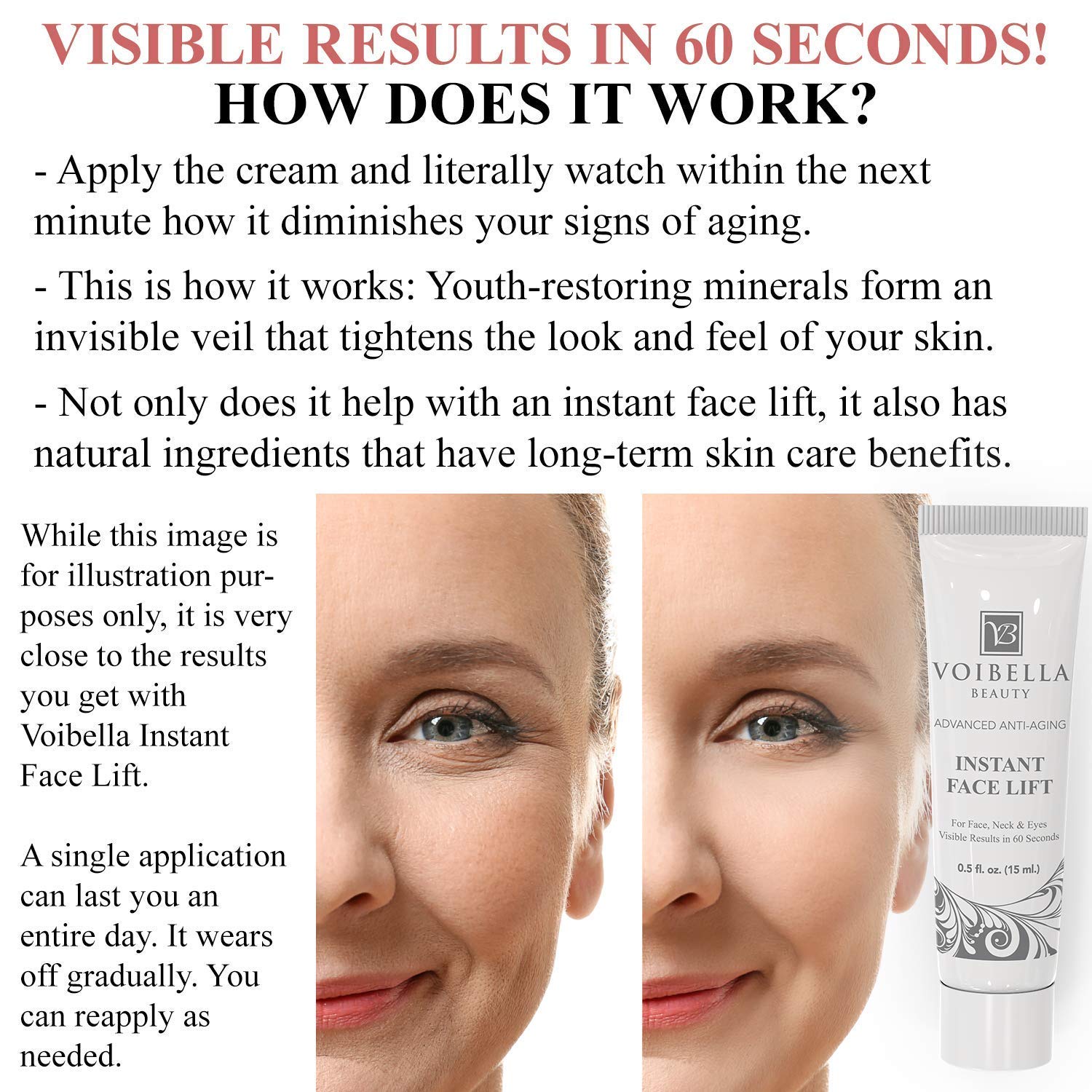 VOIBELLA BEAUTY Instant Eye Lift Combo - Reduce the Appearance of Wrinkles, Eye Bags, Make Eyes Look Younger In Minutes - Advanced Eye Rejuvenation for Men and Women