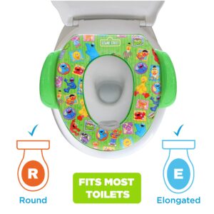 Sesame Street "Framed Friends" Soft Potty Seat and Potty Training Seat - Soft Cushion, Baby Potty Training, Safe, Easy to Clean