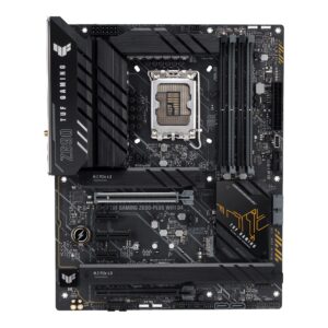 asus tuf gaming z690-plus wifi d4 lga 1700 atx motherboard, 15 drmos, pcie 5.0, ddr4 ram, four m.2 slots, intel wifi 6, front usb 3.2 gen 2 type-c, thunderbolt 4 support and rgb lighting